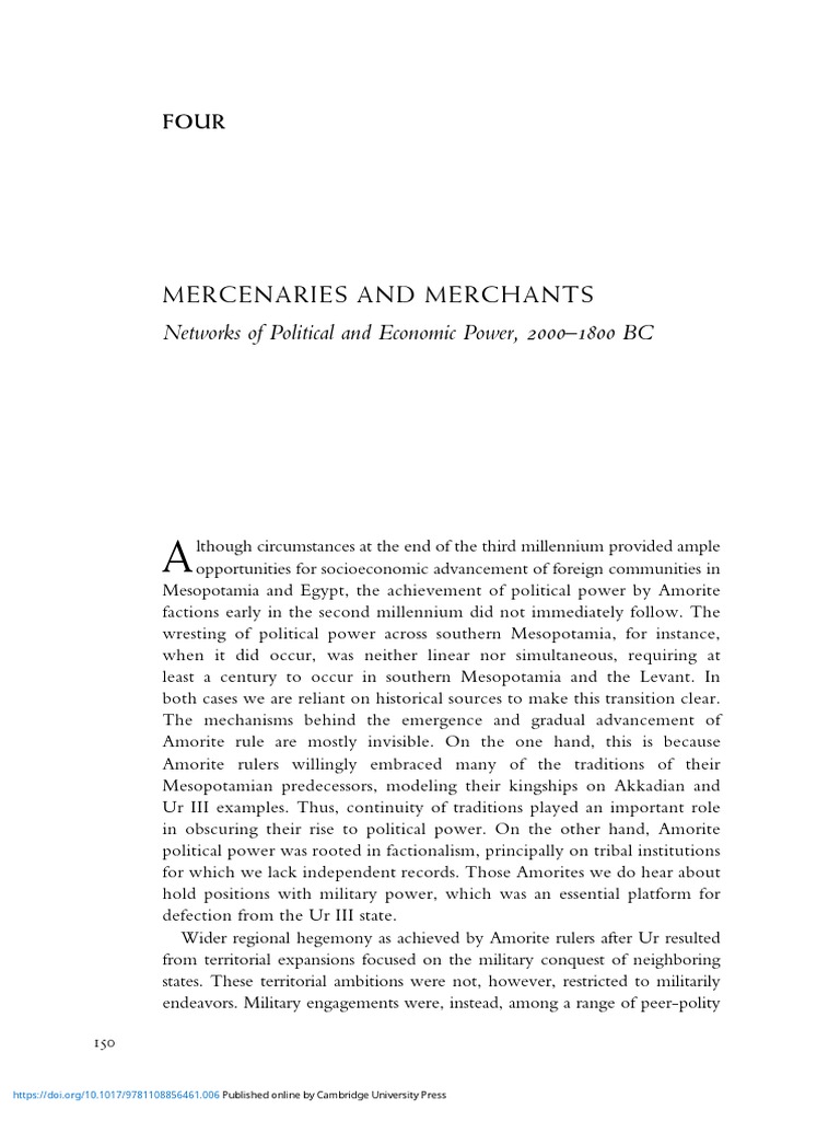 Mercenaries and Merchants | PDF | Sumer | Mesopotamia