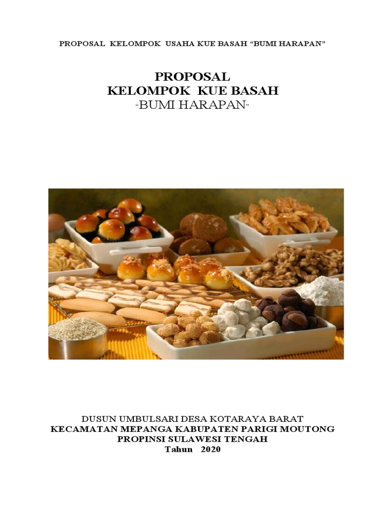 Proposal Membuka Usaha Kue Basah (New) | PDF
