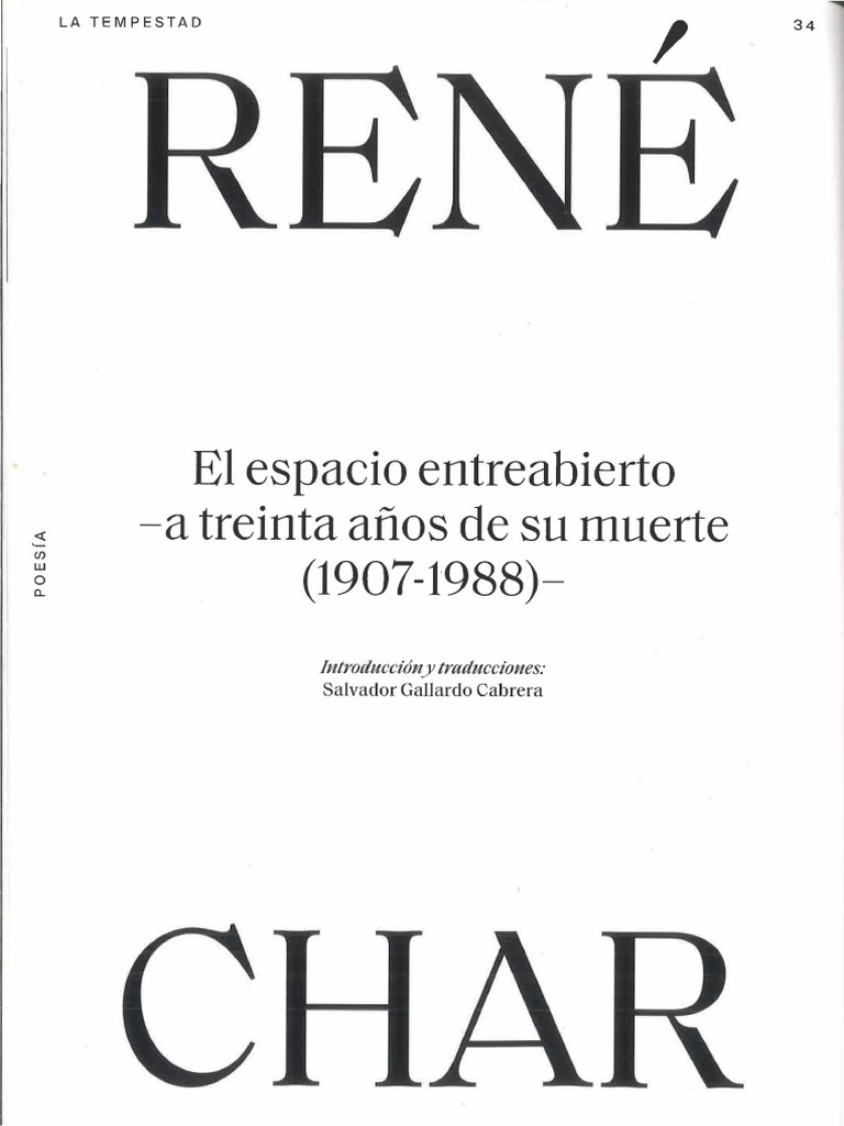 Poemas de Rene Char | PDF