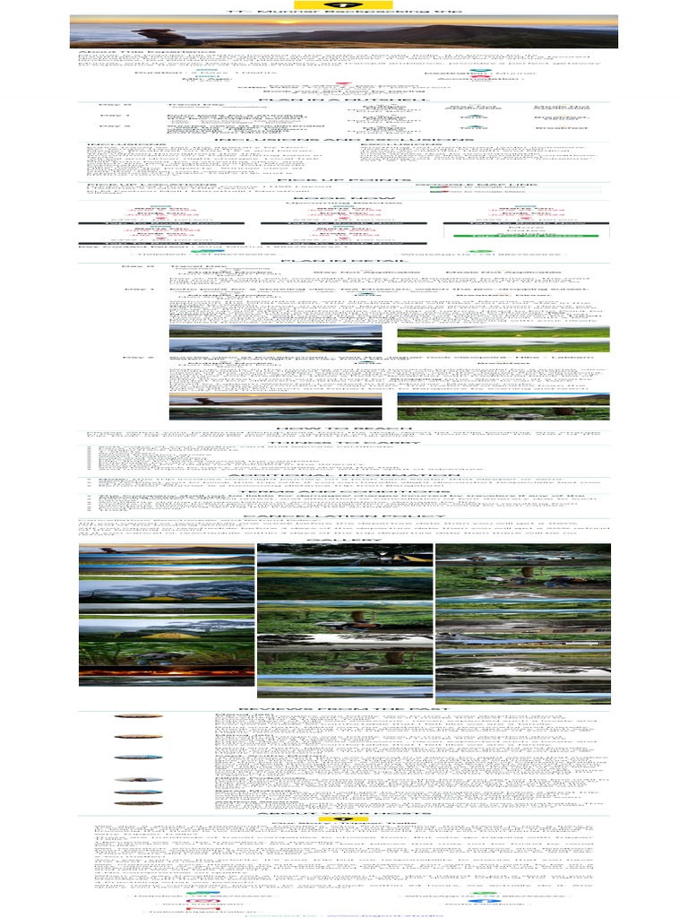 TT Munnar Backpacking Trip Tripper Trails | PDF