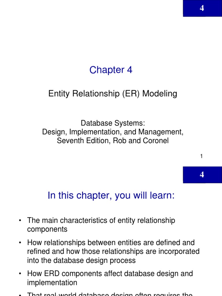 ERD Modelling - Coronel, Rob | PDF | Relational Database | Computer Data ERD Modelling - Coronel, Rob | PDF | Relational Database | Computer Data