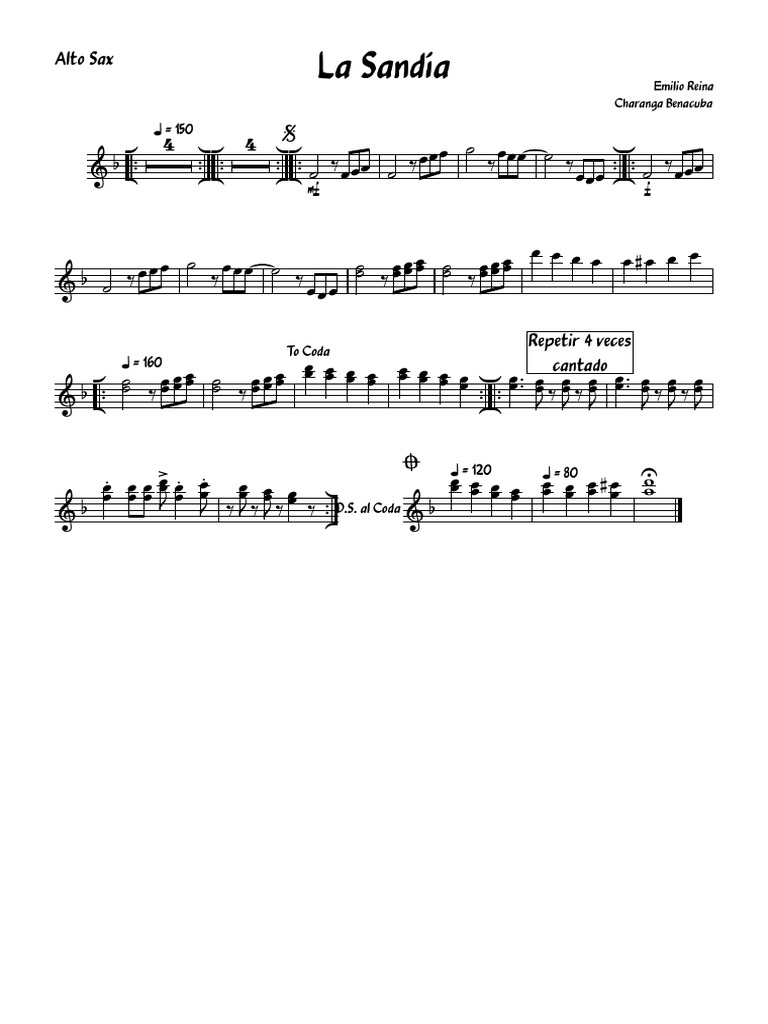 Sandia Saxo Alto | PDF