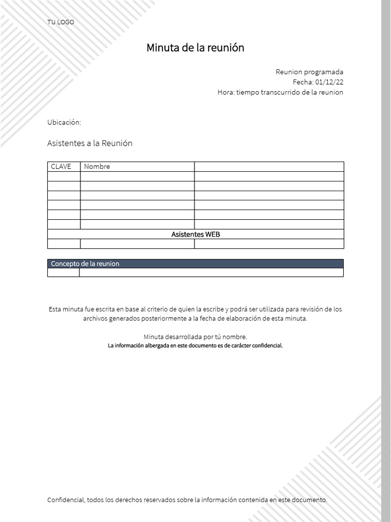 Formato de Minuta | PDF