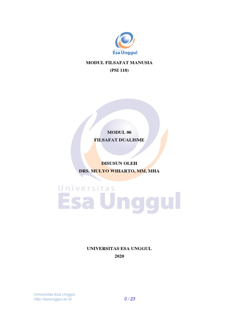 FM06 - Filsafat Dualisme | PDF