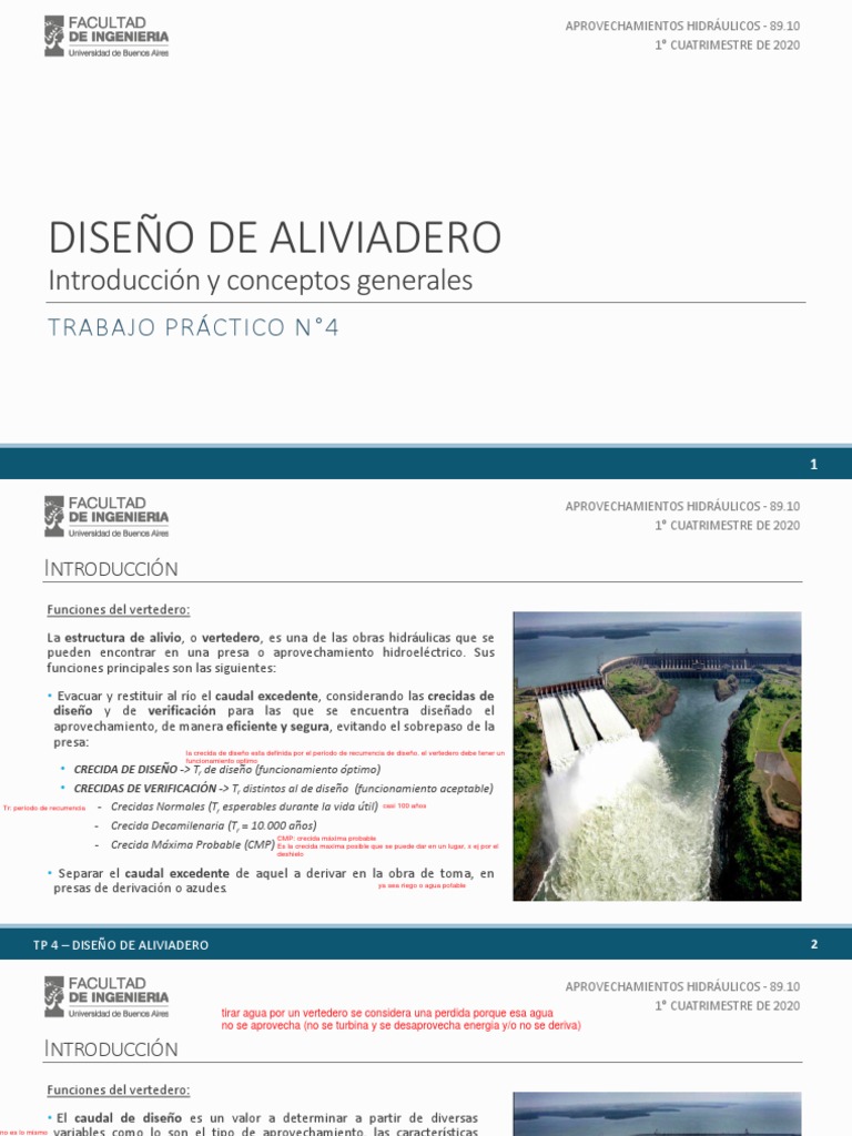Diseño de Aliviadero - Introducción | PDF