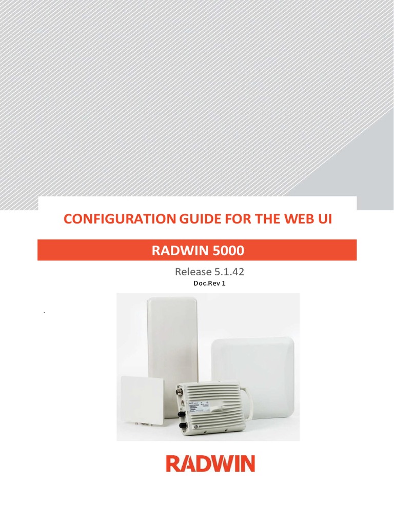 RW 5BG5 9458 UM 5000 Config Guide Web UI RW Rel5.1.42 Final | PDF