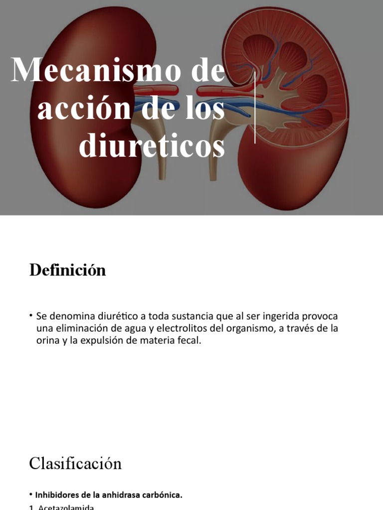 Diureticos Mecanismo de Acción | PDF | Sodio | Drogas