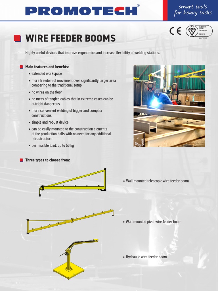 Wire Feeder Booms - 21.10 | PDF | Equipment | Manufactured Goods