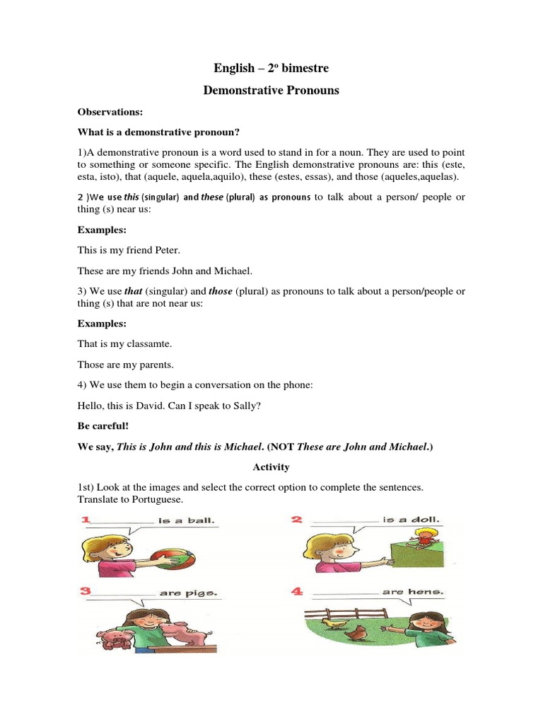 Apostila 1 Inglês, 9º Ano, 2º Bimestre. | PDF | Tipologia linguística ...