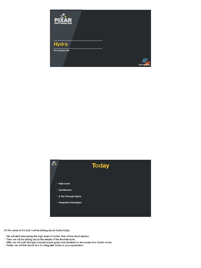 Siggraph2019 Hydra | PDF | Rendering (Computer Graphics) | Texture Mapping