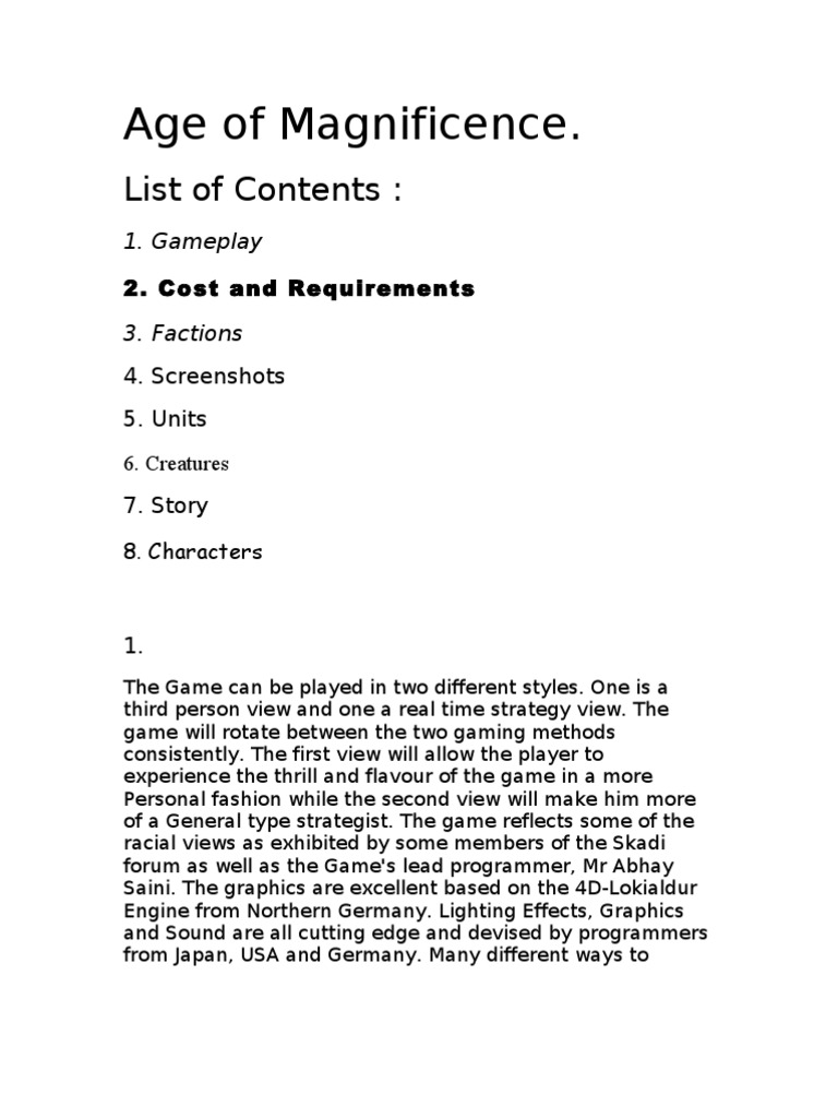 Age of Magnificence | PDF | Young Adult