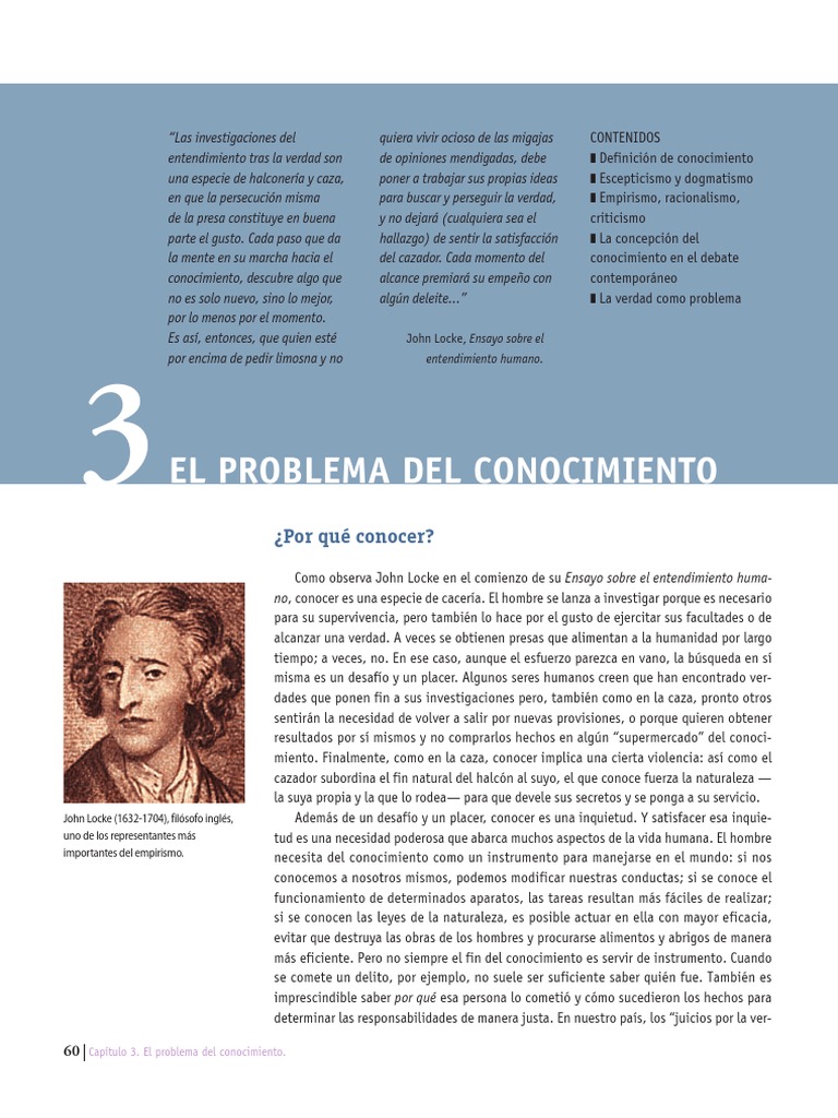 Filosofía Secundaria Cap3 Raffin | PDF | Empirismo | Conocimiento