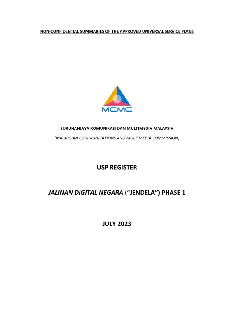 13 USP Register - Jendela Fasa 1 | Download Free PDF | Malaysia | Companies