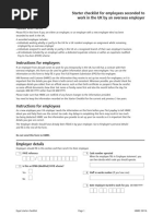 Starter Checklist - Guidance - GOV - Uk | PDF