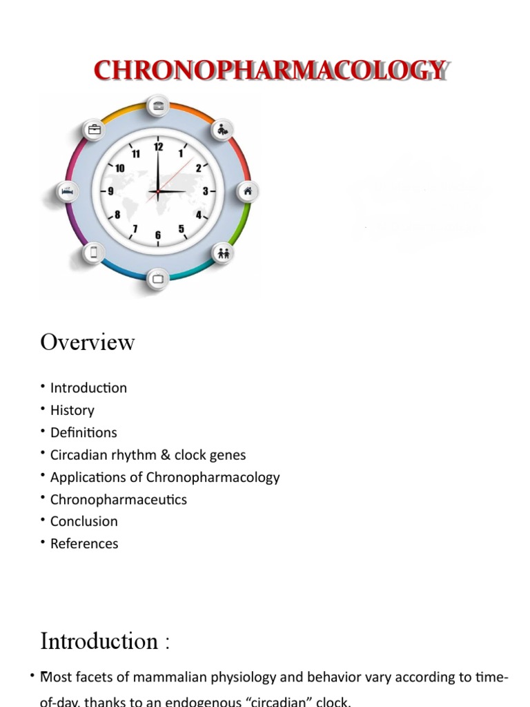 Chrono Pharmaco L | PDF | Circadian Rhythm | Clock