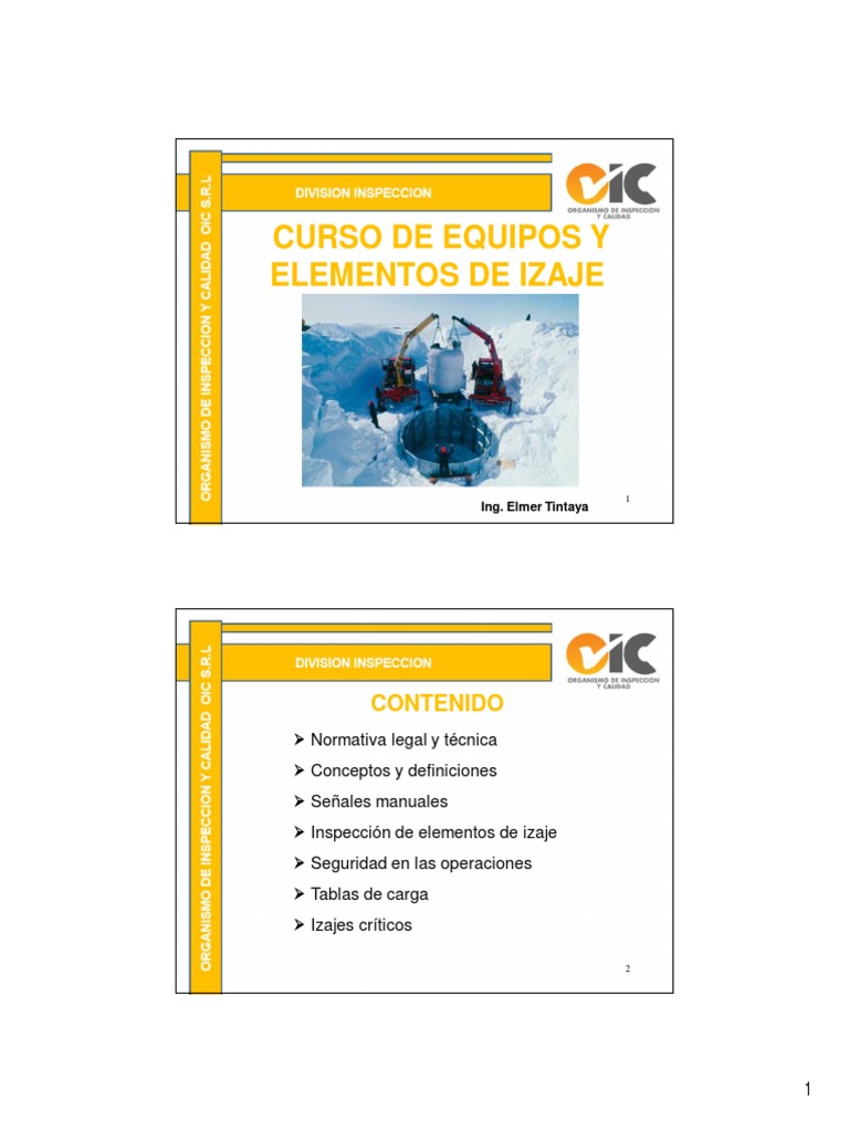 Equipos y Elementos de Izaje | PDF