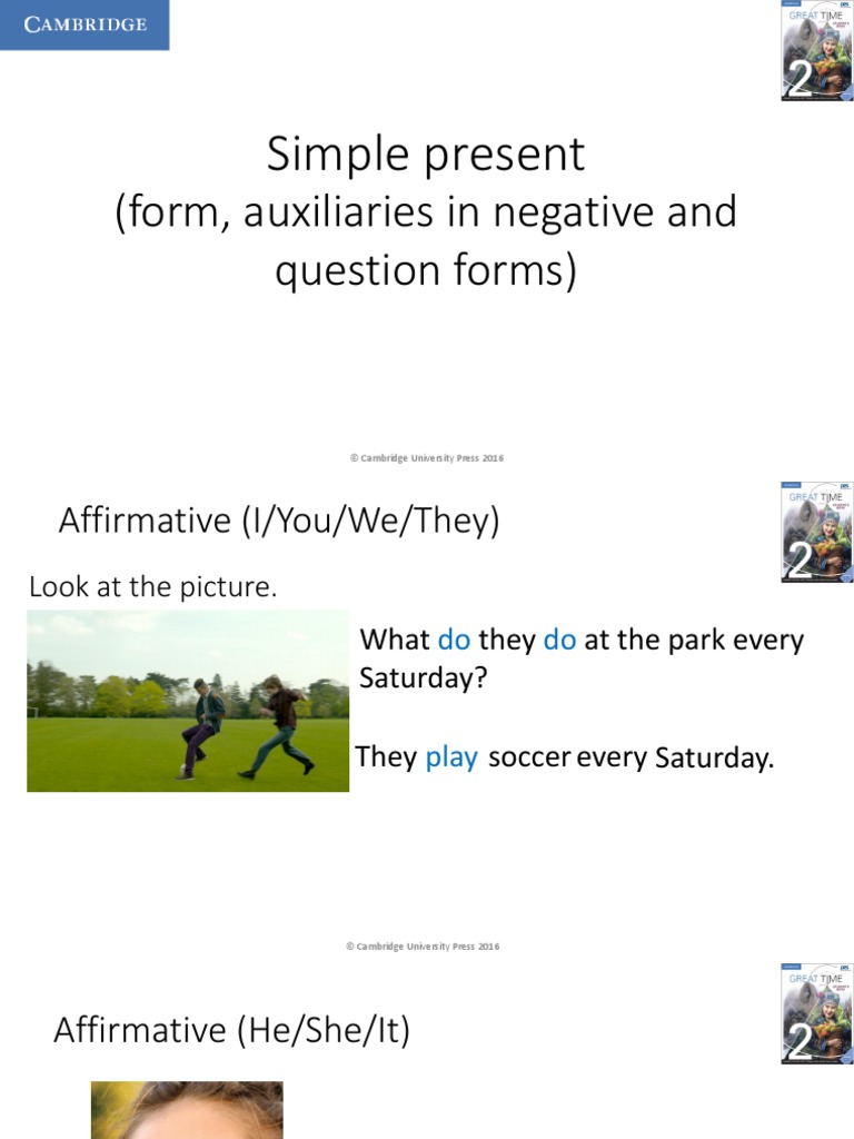 Grammar Presentation 1 Simple Present | PDF | Syntax | Linguistic Morphology