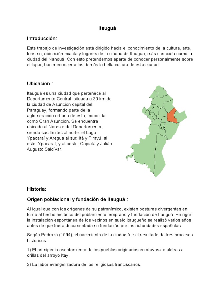 Itauguá .Prof Rosa Izfran | PDF