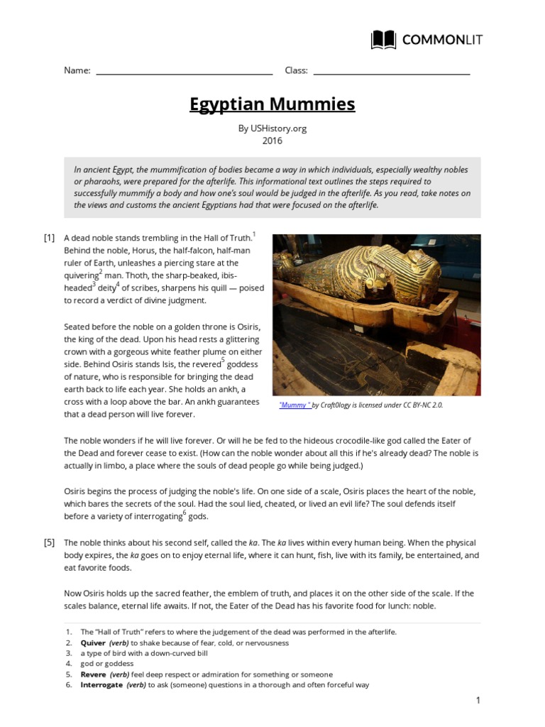 Egyptian Mummies | PDF