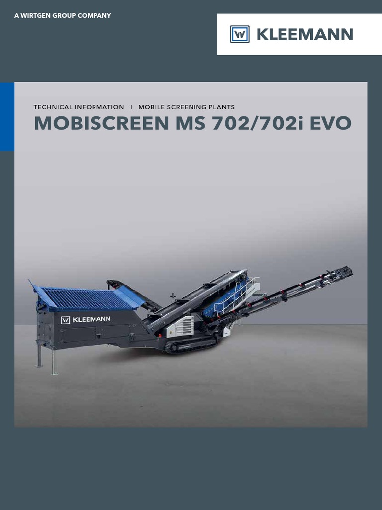 Kleemann MS 702 EVO Mobile Screening Plant | PDF