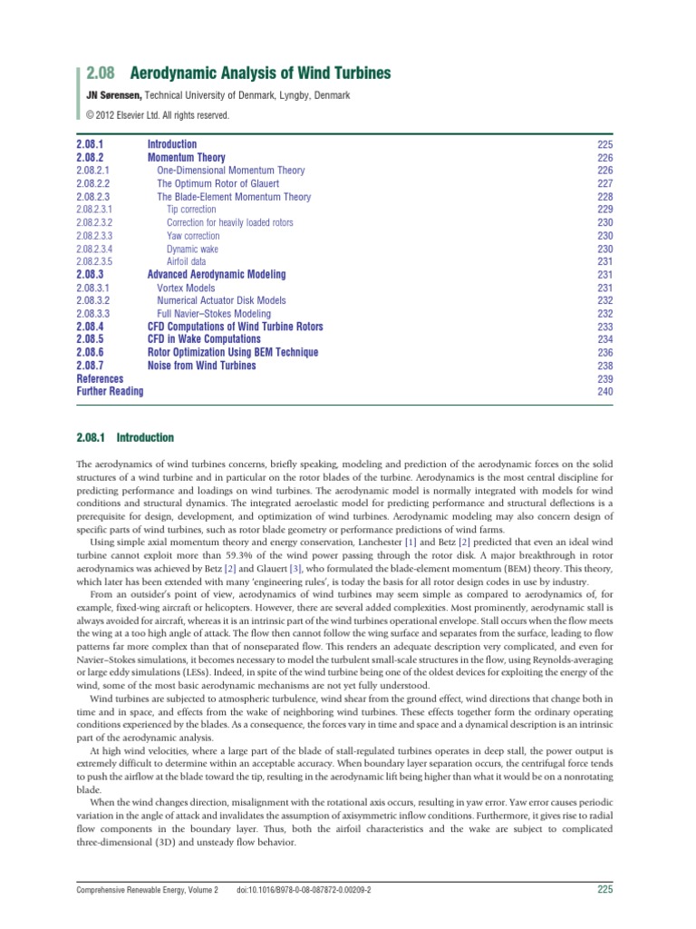 Aerodynamic Analysis of Wind Turbine-1 | Download Free PDF | Turbine ...