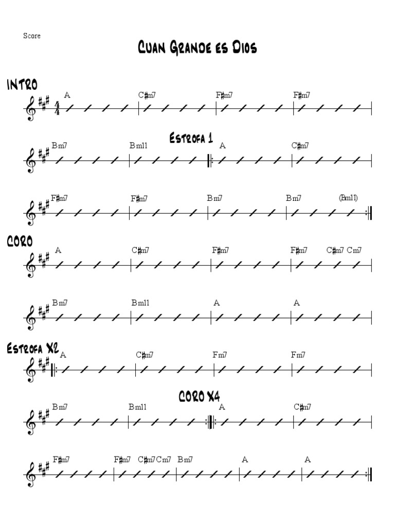 Cuan Grande Es Dios | PDF
