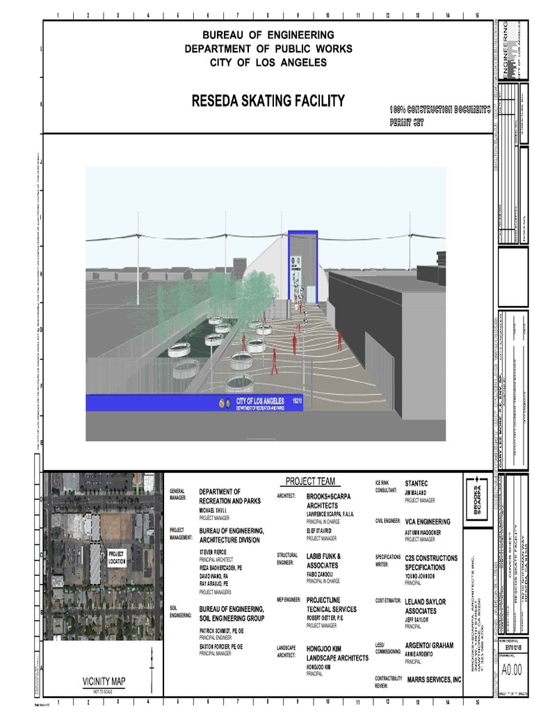 Reseda Skating Facility Plans - Part 1 | PDF