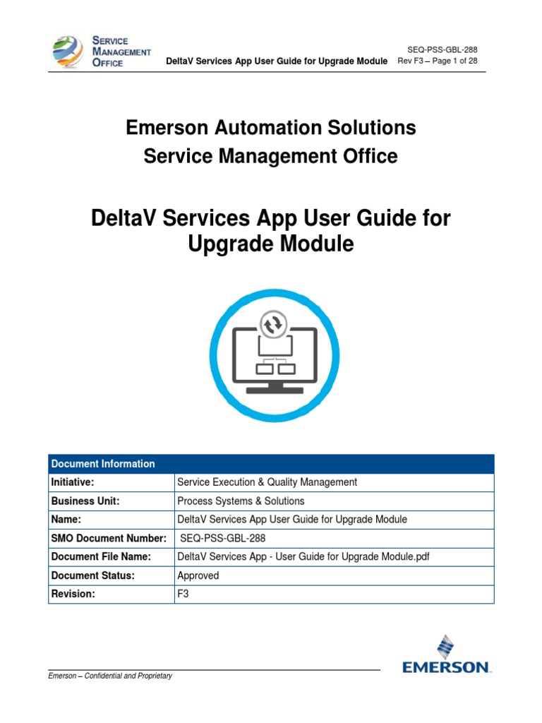 DeltaV Services App - Upgrade Module User Guide | PDF | Mobile App | Computer Science