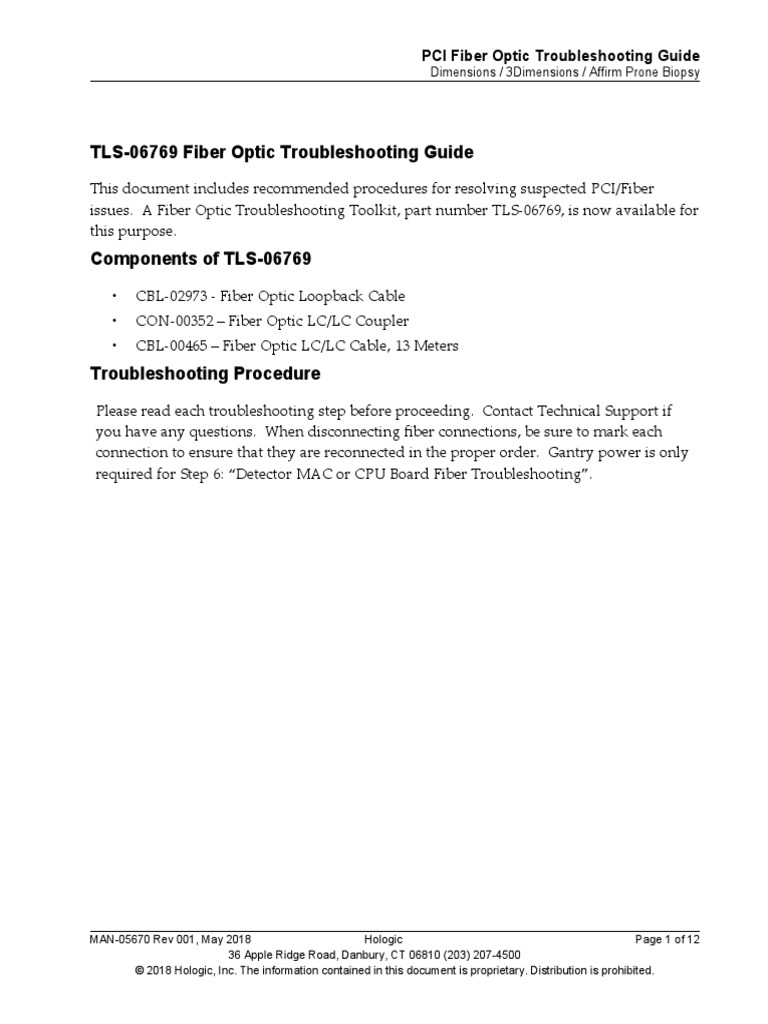 Man 05670 01 Fiber Optic Troubleshooting Manual Download Free Pdf