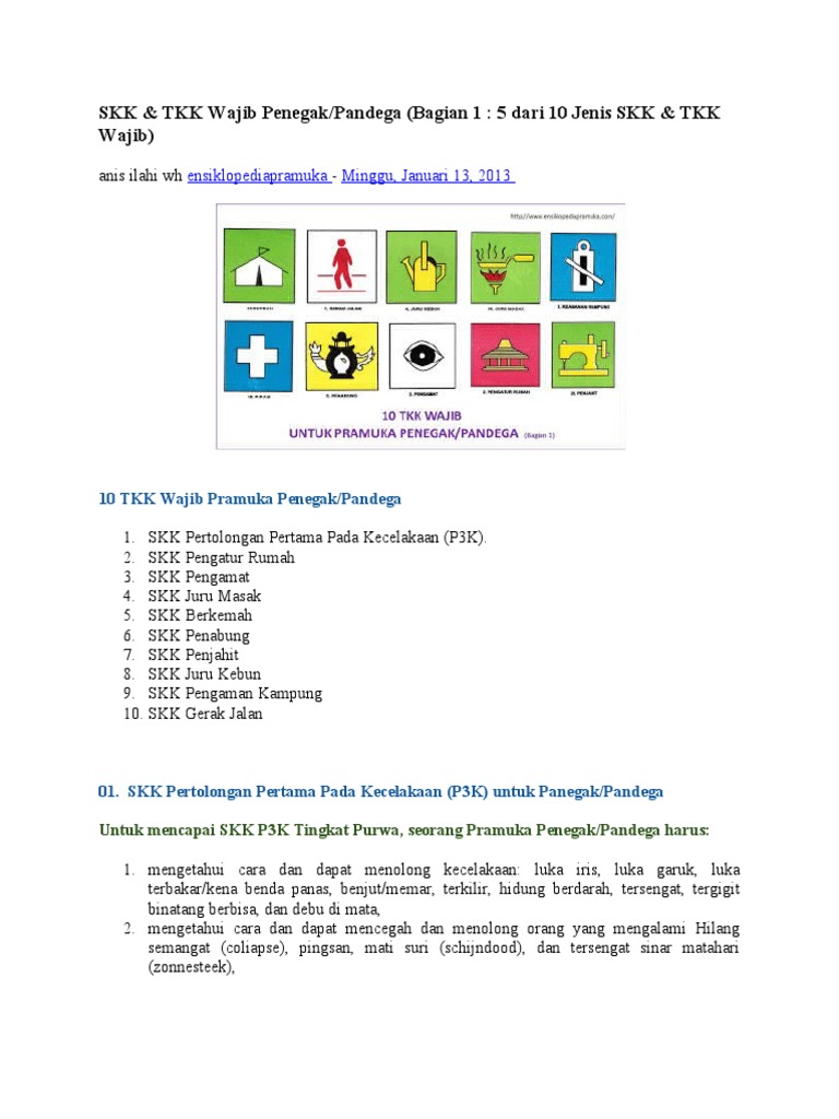 TKK Wajib Penegak | PDF