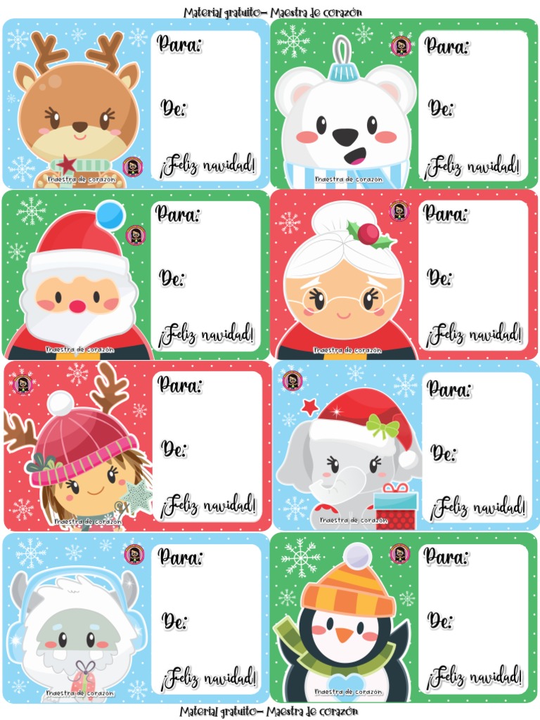 Tarjetas para Regalos | PDF