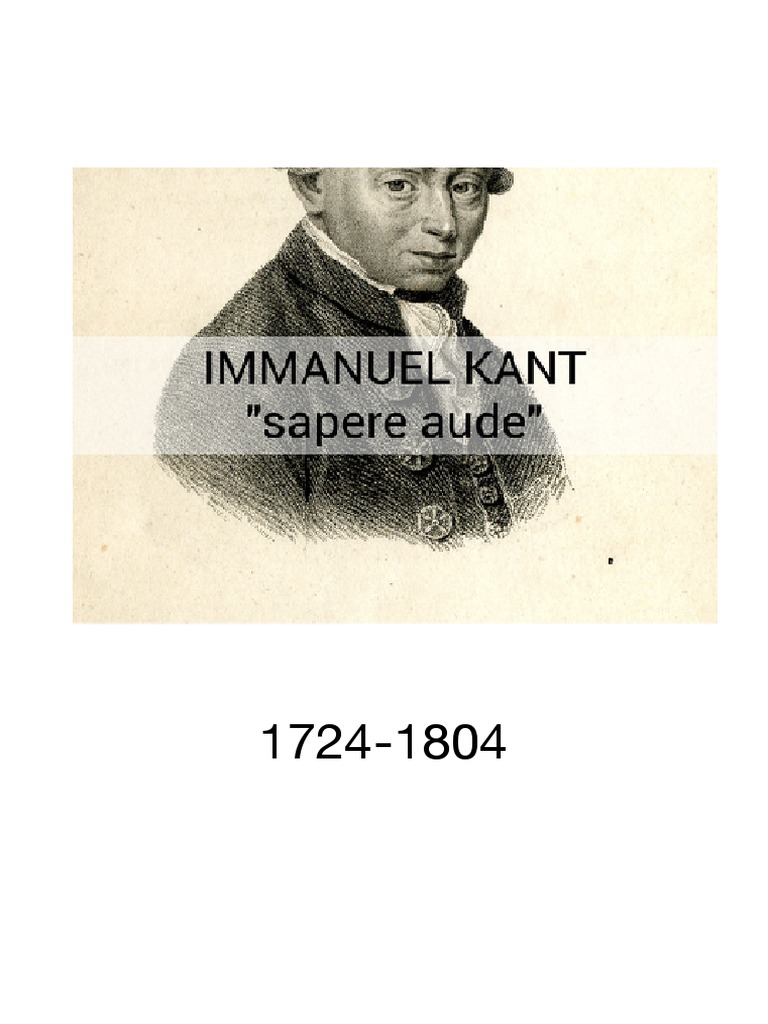 Kant | PDF | Immanuel Kant | A priori y a posteriori