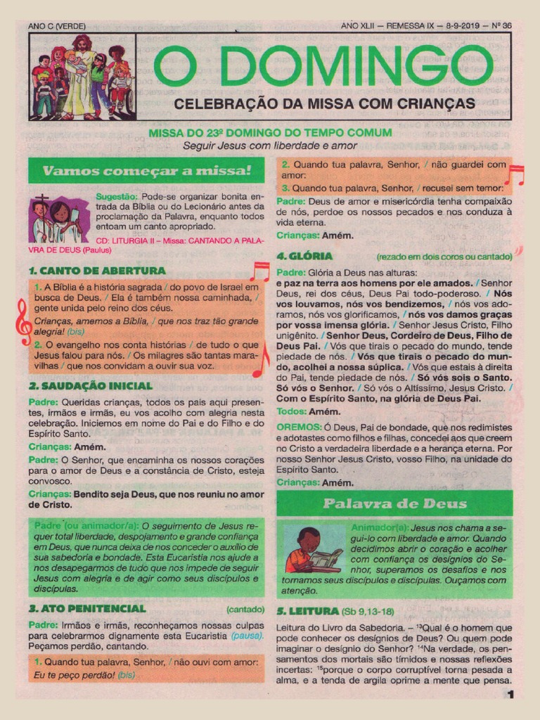 MISSA 08 09 CRIANCAS 1 Compactado | PDF