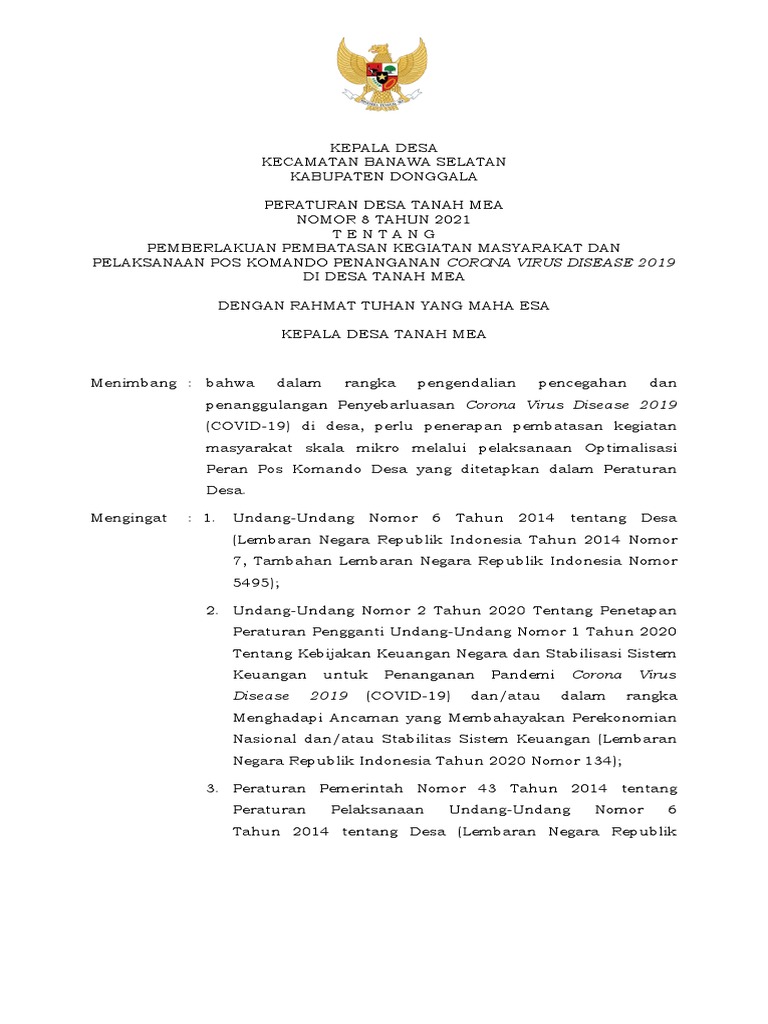 Format Perdes Fix | PDF