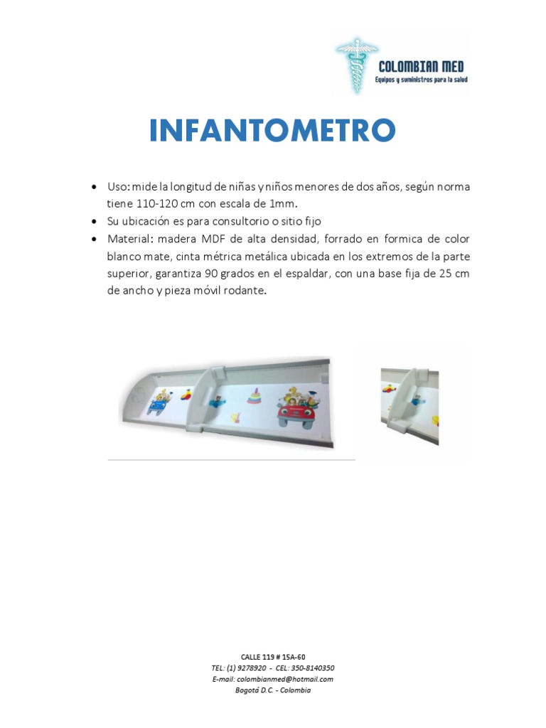 Infantómetro: características y uso | PDF