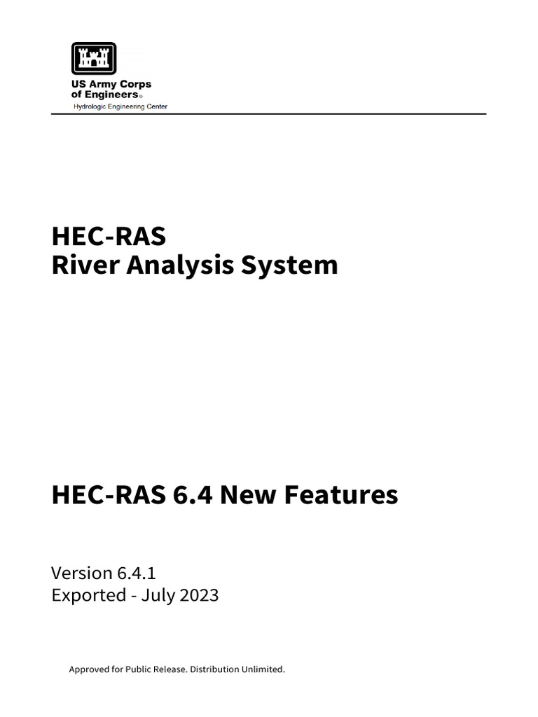 HEC-RAS 6.4: Key Features & Updates | PDF | Sediment | Regression Analysis