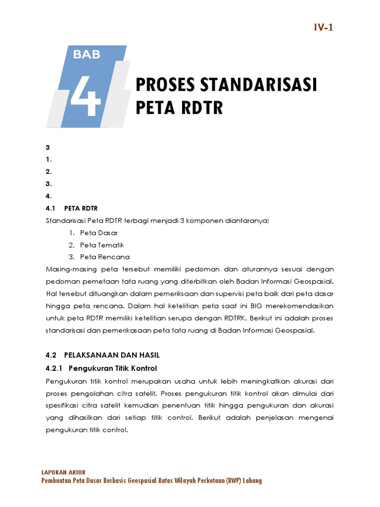 Standarisasi Peta RDTR Geospasial | PDF