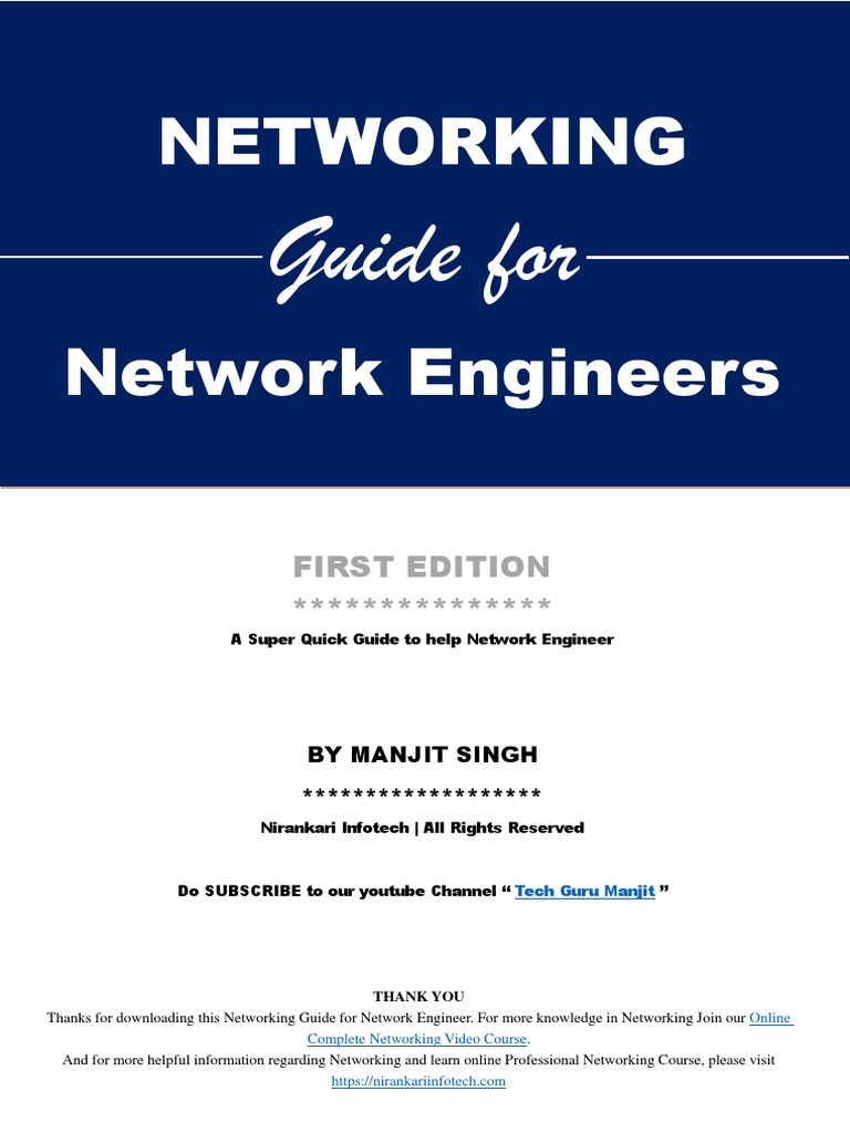 Networking Network Engineers: Guide For | PDF | I Pv6 | Ip Address