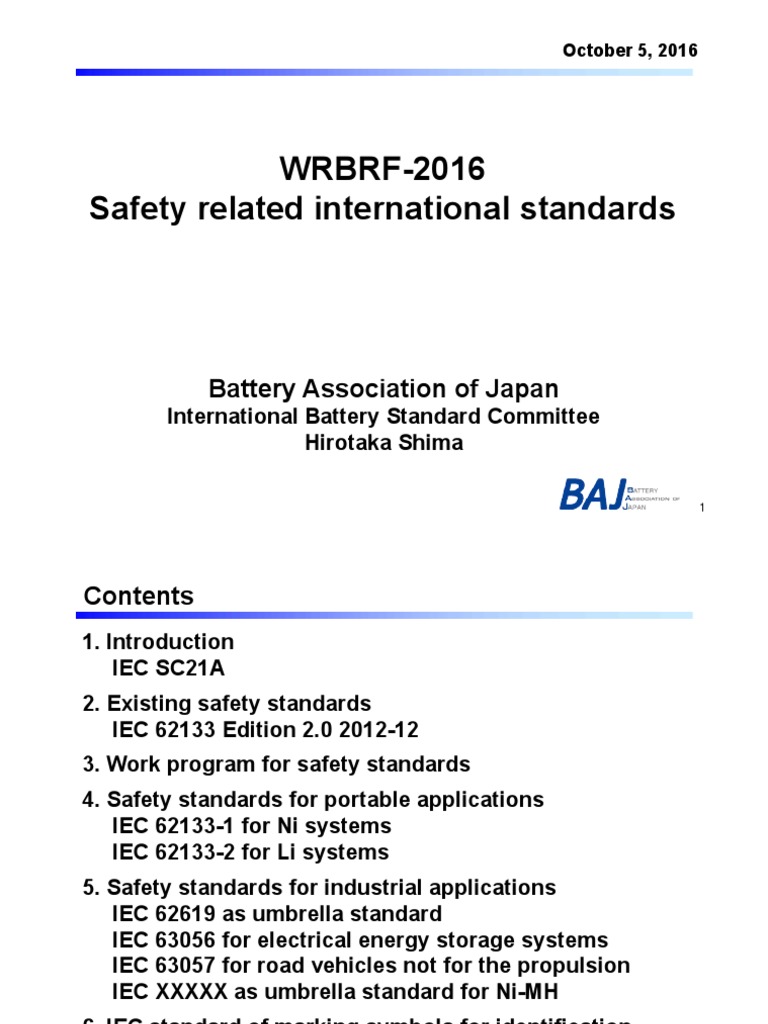 13 Safety Related International Standards | Download Free PDF ...
