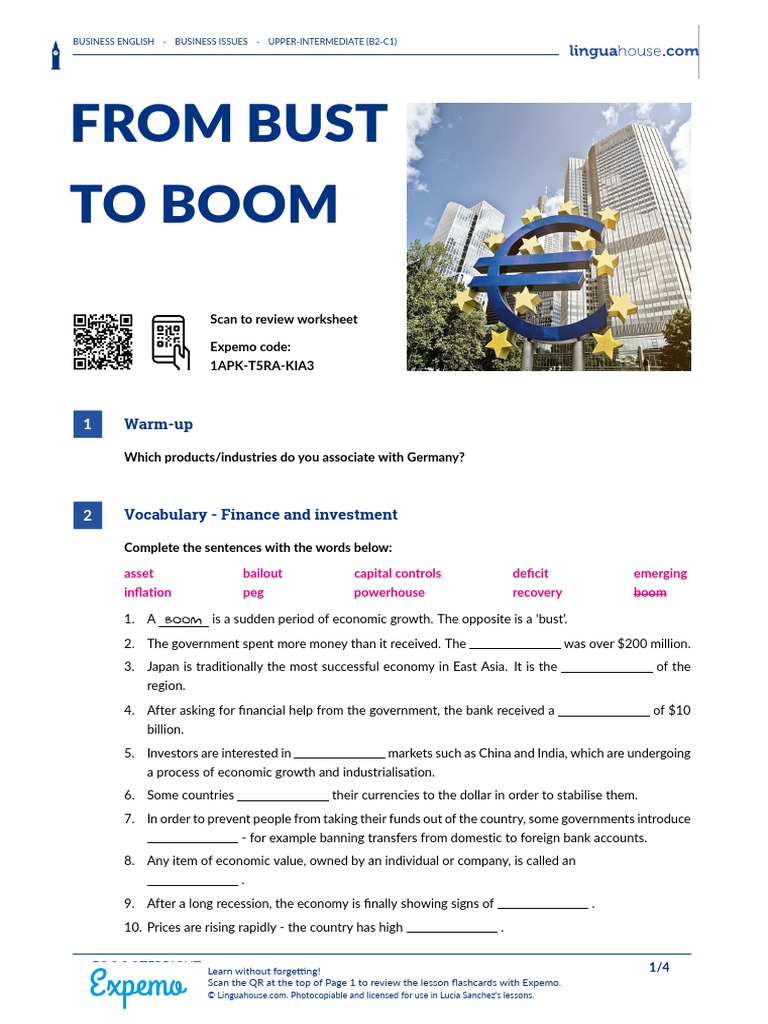 From Bust To Boom - German Economy | PDF | Investing | Euro
