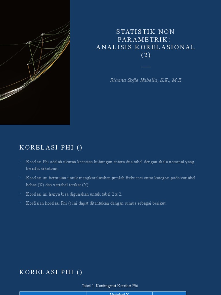 Pertemuan 10 - Analisis Korelasi | PDF
