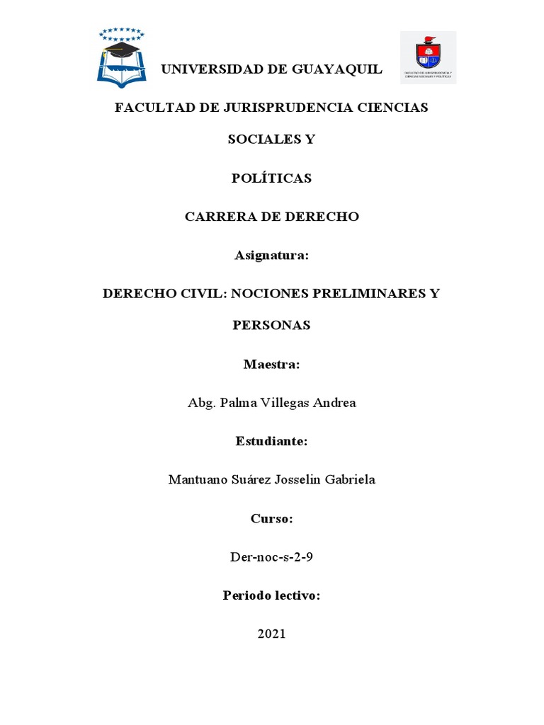 Estructura del Código Civil Ecuatoriano | PDF