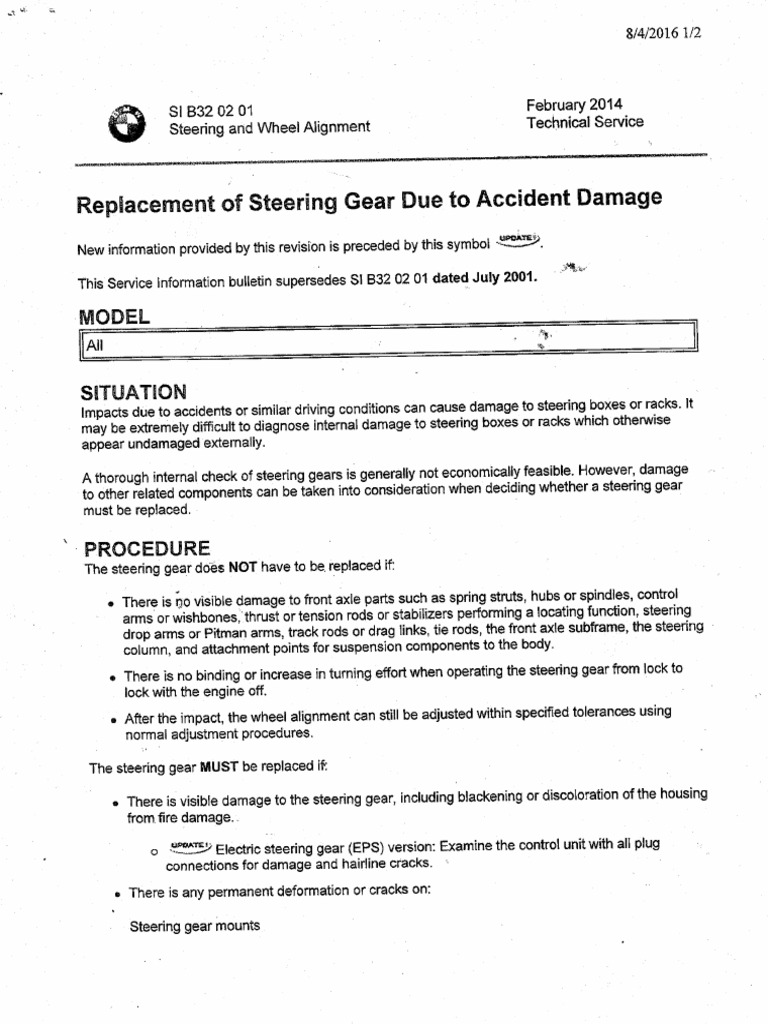 BMW Service Bulletin | PDF