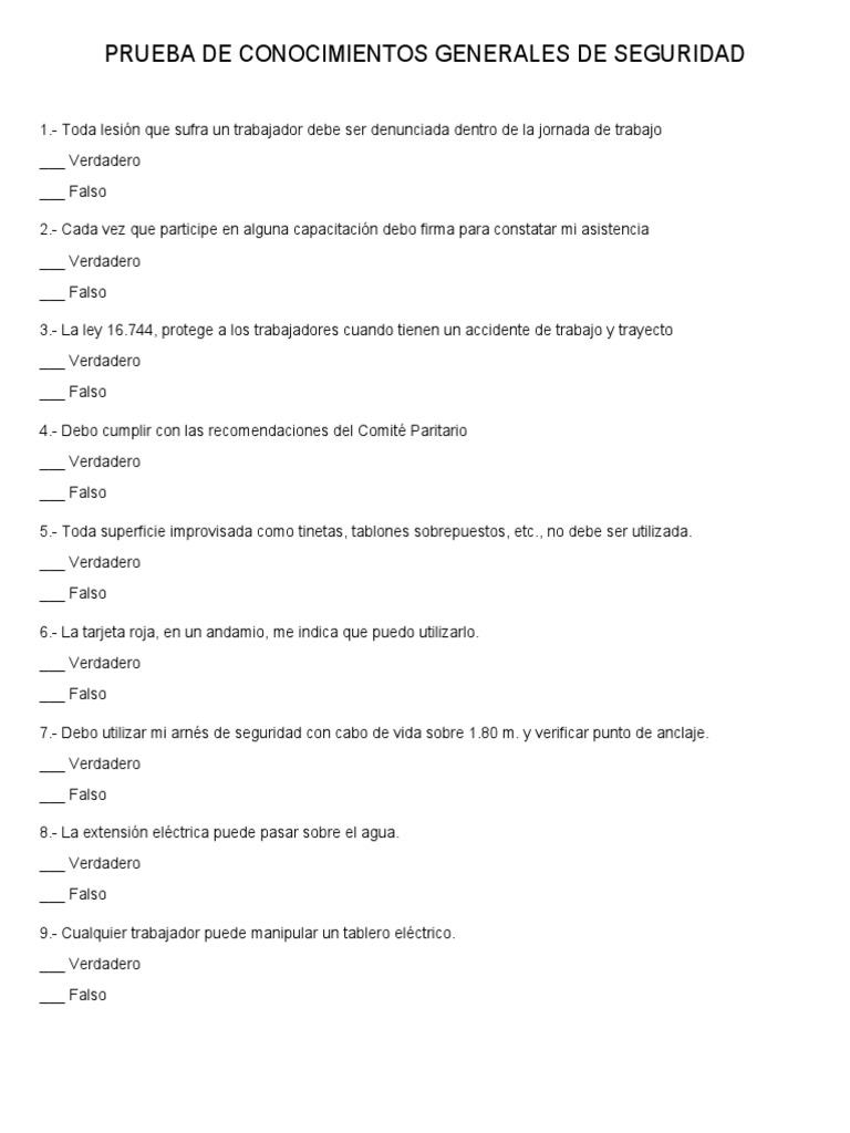 Prueba de Seguridad | PDF