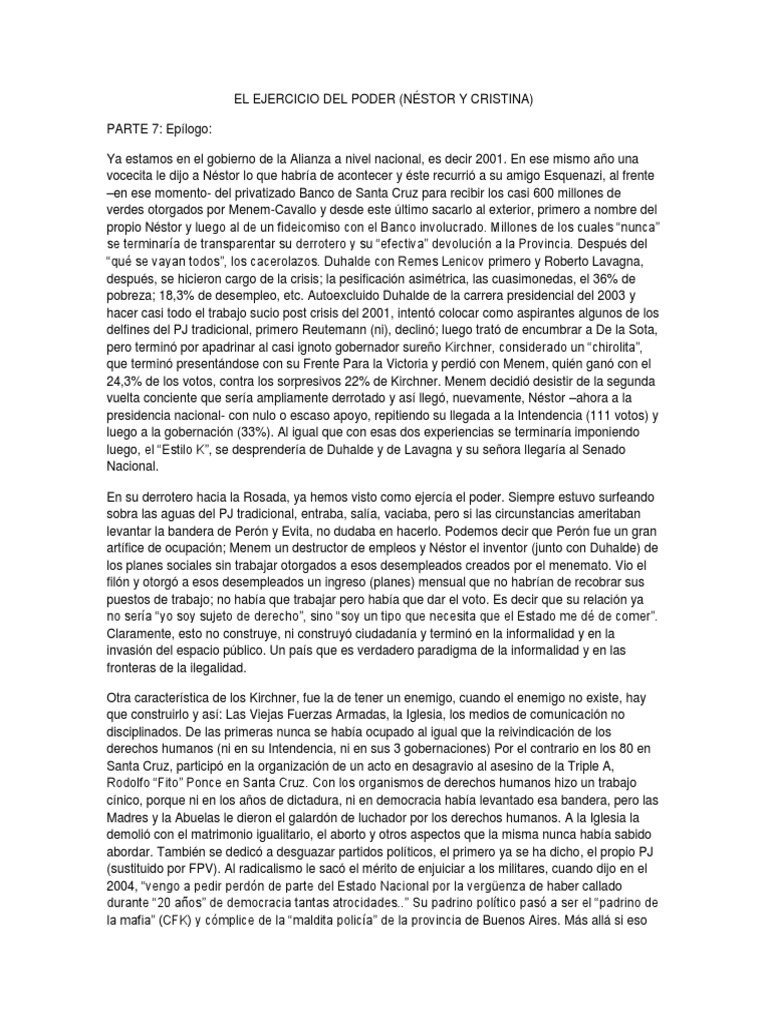 El Ejercicio Del Poder-7 | PDF