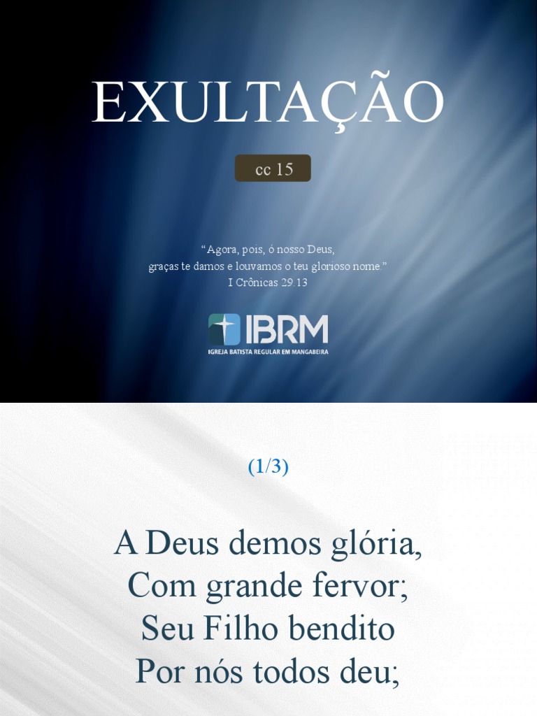 CC 015 - Exultação | PDF