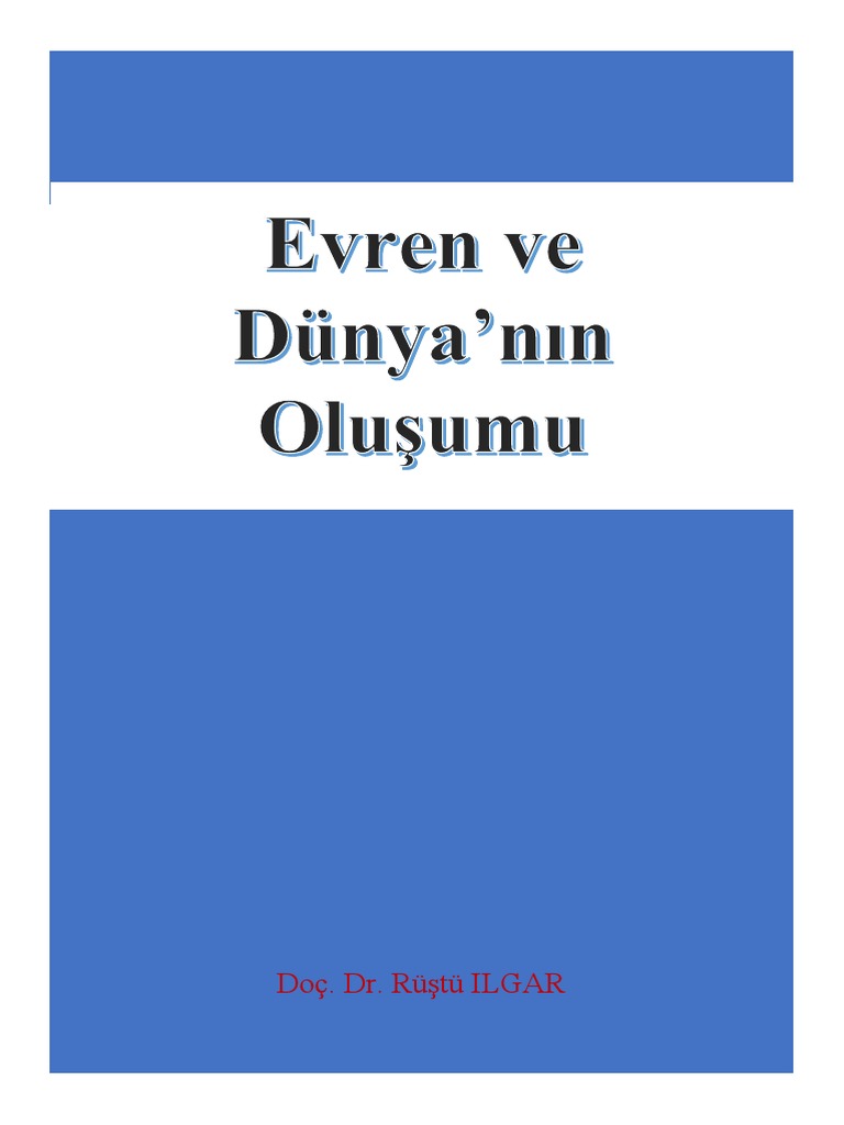 Evren Ve Dünyanın Oluşumu | PDF