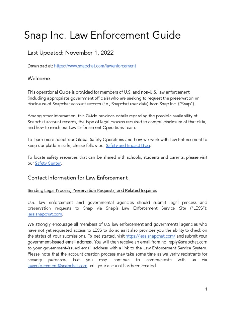 Law Enforcement | PDF