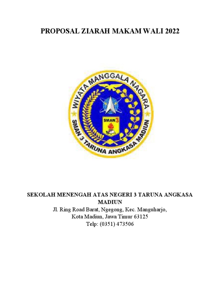 Proposal Ziarah Makam Wali 2022 | PDF