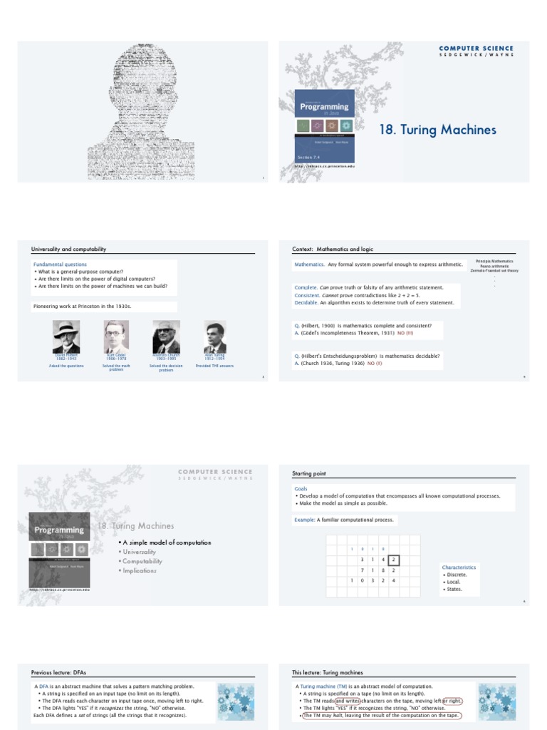 Turing Machines Presentation - Princeton University | PDF | Theory Of Computation | Software ...